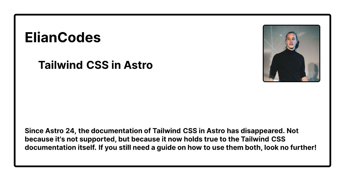 Elian Codes | 💄 Tailwind CSS in Astro